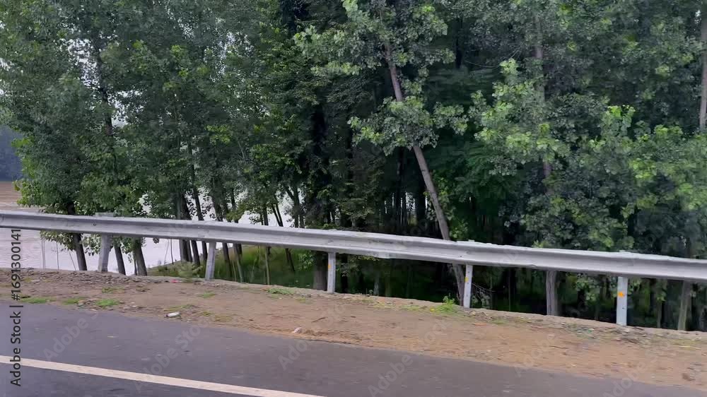 Vidéo Stock Water Floods in Kashmir India, Jhelum River Overflow ...