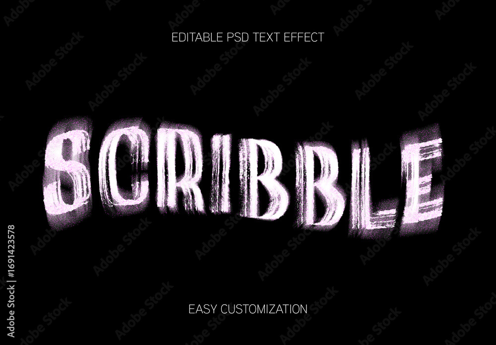 Pink Marker Font Brush Smudge Text Effect Stock Template | Adobe Stock