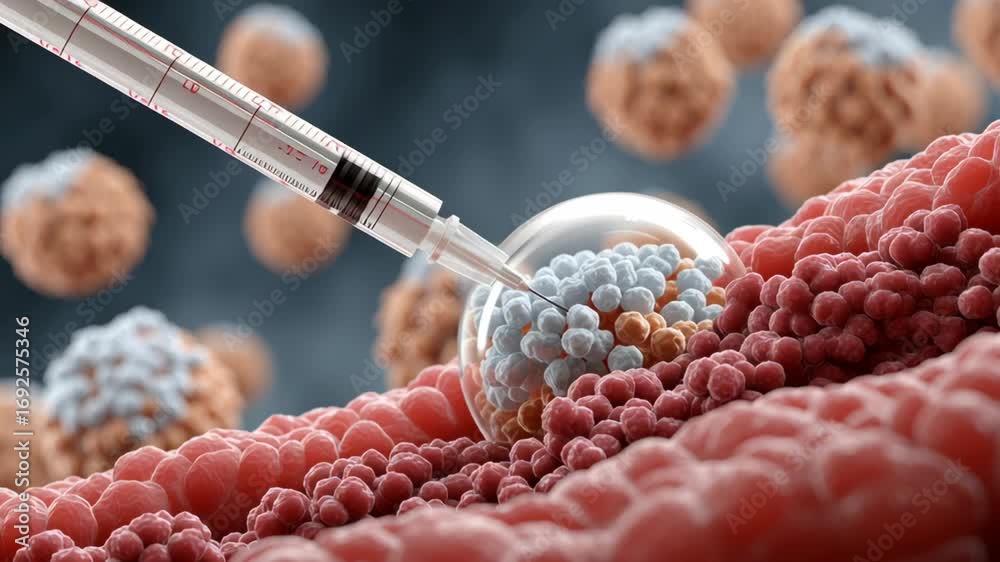 Vidéo Stock Nanoparticle drug delivery and targeted cell therapy ...