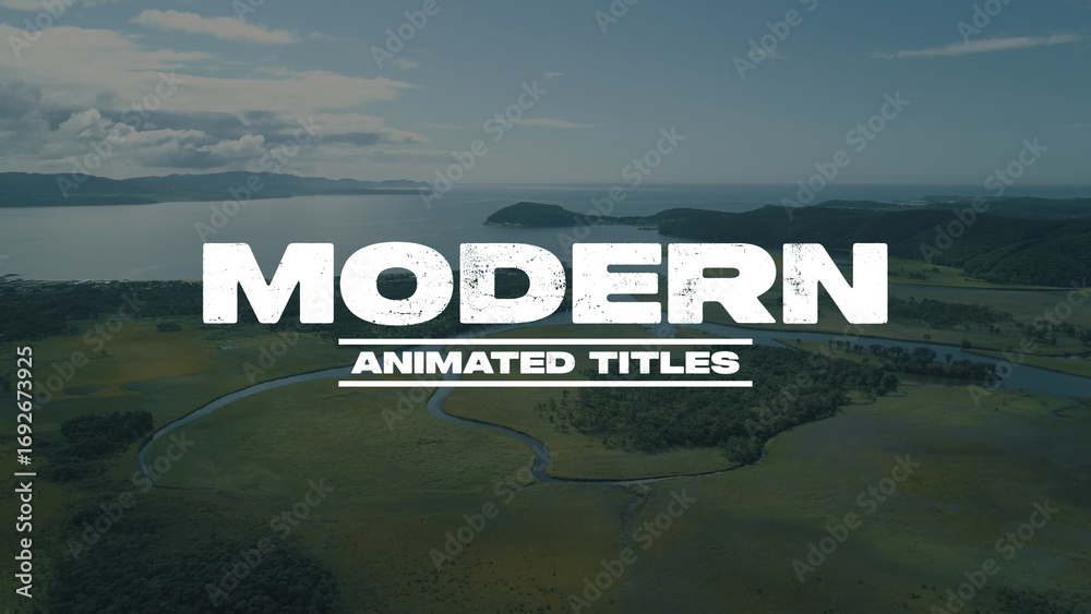 Modern Animated Titles Template Stock Template | Adobe Stock