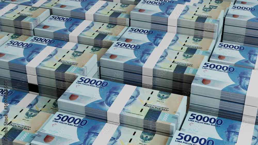 Video „Indonesia 50k Rupiah Banknotes ? Horizontal Version Slow Motion ...