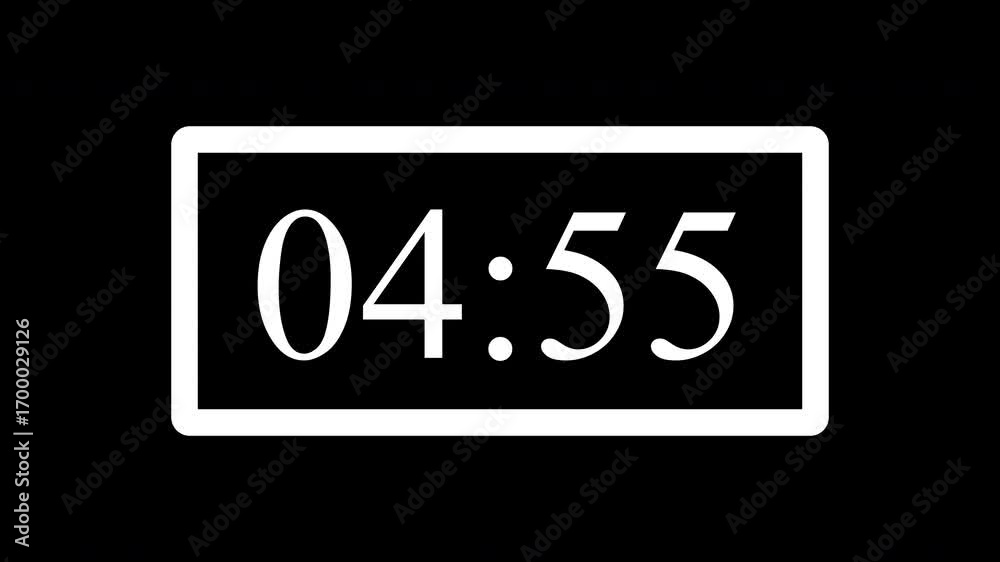 Part 1 Of 5 5 Minute Timer Countdown Animation Countdown Timer Five