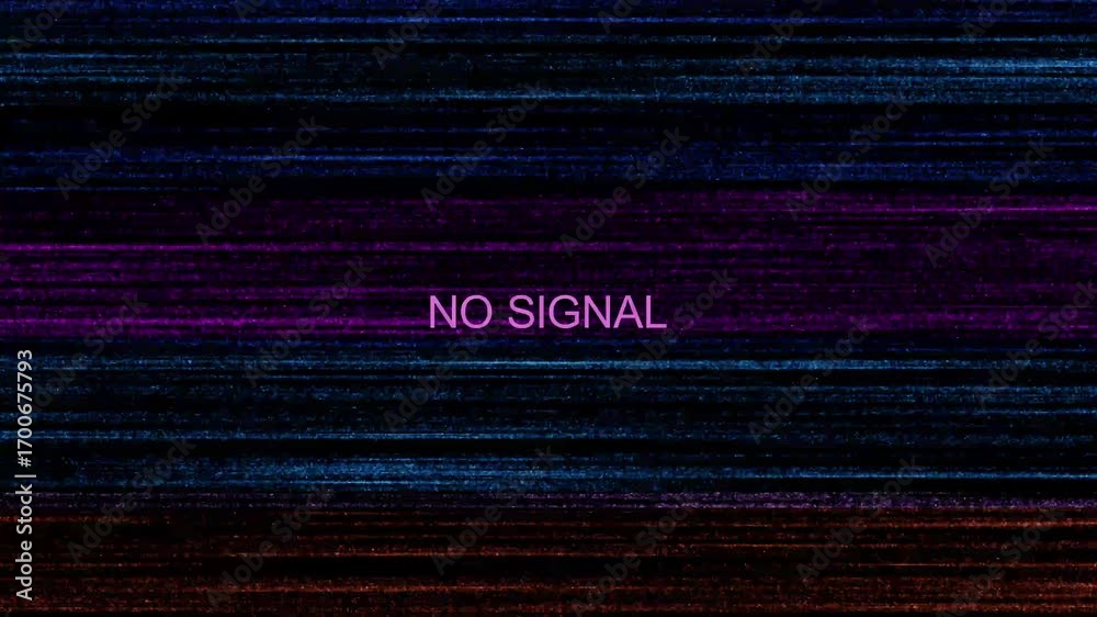 Television error screen.Glitch texture animation. Static noise caused ...