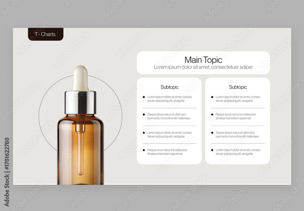 Minimalist T Chart Comparison Infographic Template Stock Template ...