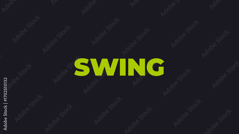 Swing Text Animation Preset Stock Template | Adobe Stock