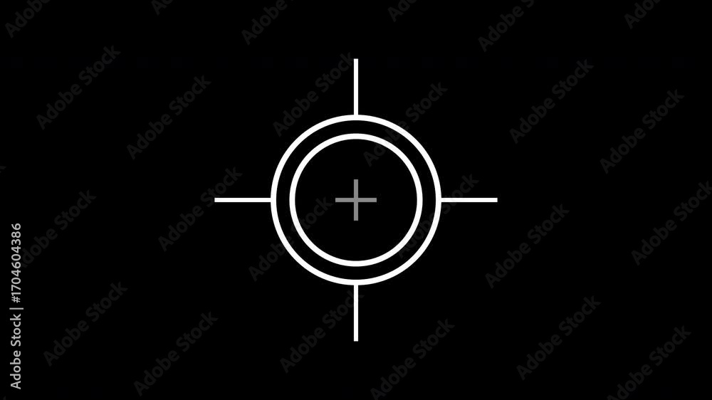 Target icon Sniper Scope Crosshair Animation overlay HUD Target Reticle ...