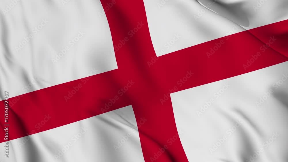 England flag animation seamless loop. 4K Stock Video | Adobe Stock