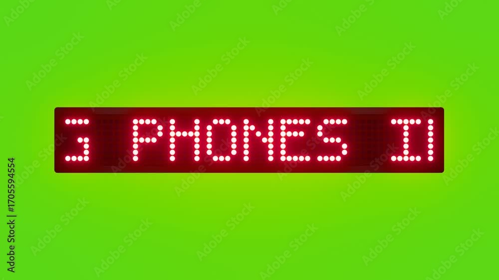 AVOID USING PHONES IN WORSHIP PLACES Scrolling Red Dot Matrix LED Text ...