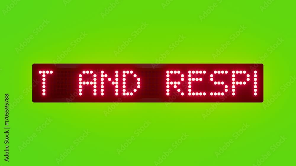 BUILD TRUST AND RESPECT IN TEAM Scrolling Red Dot Matrix LED Text ...