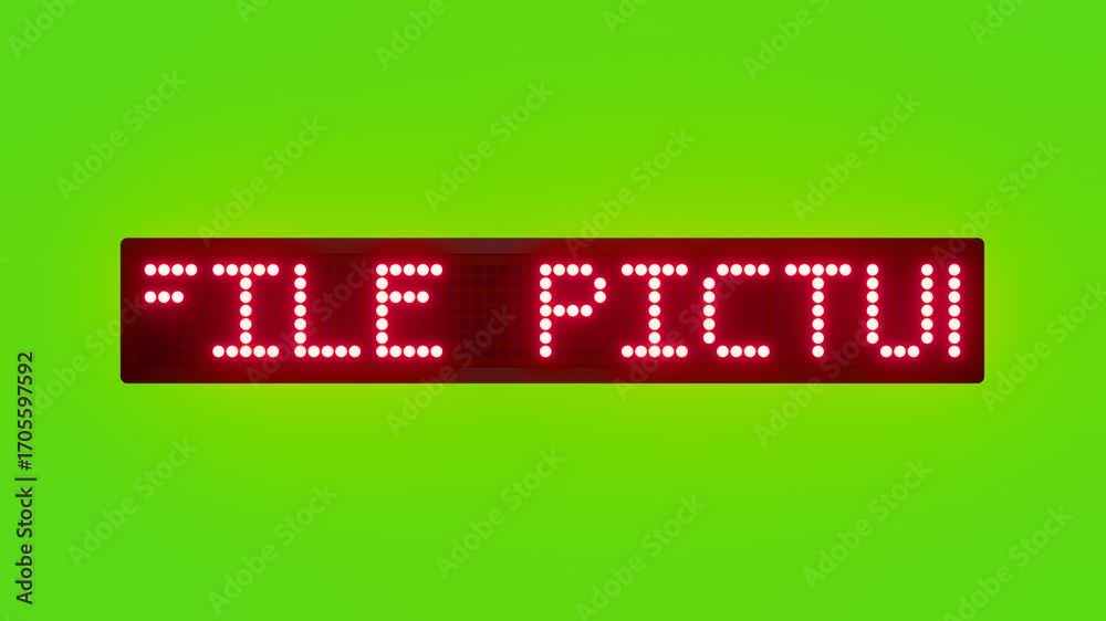 CHANGE PROFILE PICTURE NOW Scrolling Red Dot Matrix LED Text Animation ...