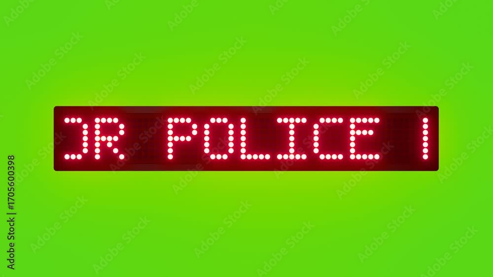 DIAL 122 FOR POLICE EMERGENCY IN EGYPT Scrolling Red Dot Matrix LED ...