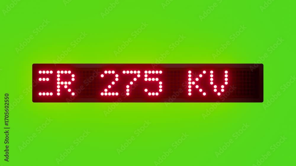 DO NOT ENTER 275 KV Scrolling Red Dot Matrix LED Text Animation on ...