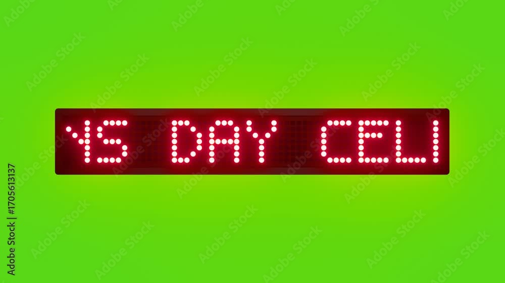 HAPPY WOMENS DAY CELEBRATE STRENGTH Scrolling Red Dot Matrix LED Text ...