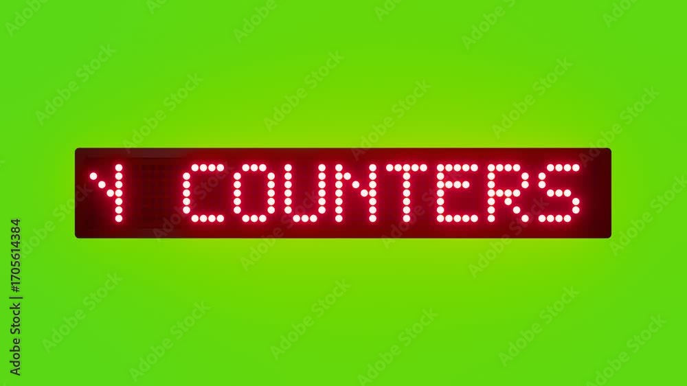 IMMIGRATION COUNTERS ARE ON FIRST FLOOR Scrolling Red Dot Matrix LED ...