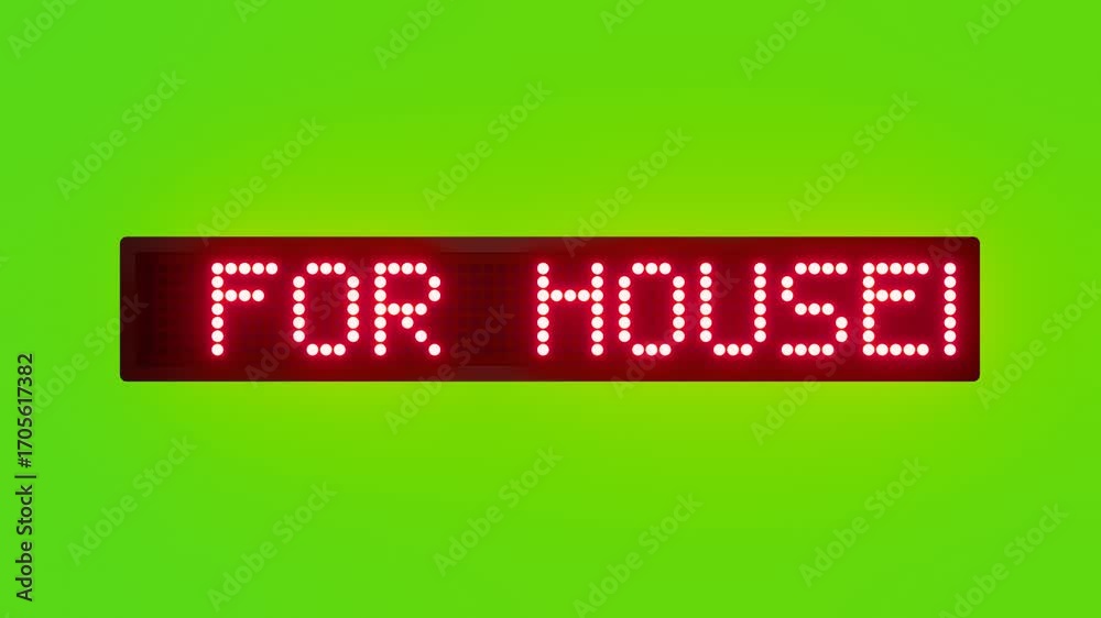 LEAVE TIPS FOR HOUSEKEEPING STAFF Scrolling Red Dot Matrix LED Text ...