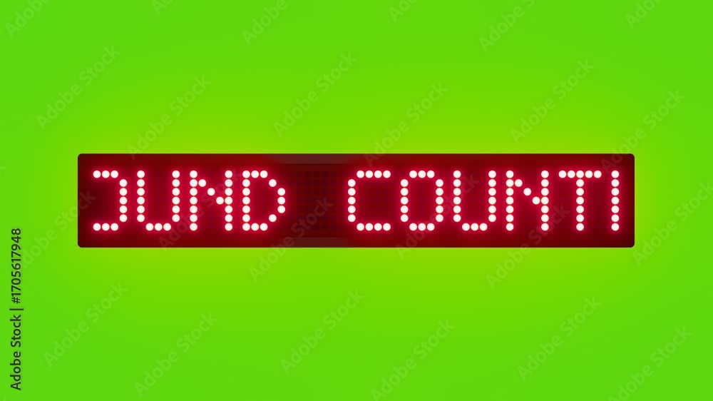 LOST AND FOUND COUNTER IS NEAR THE ENTRANCE Scrolling Red Dot Matrix ...