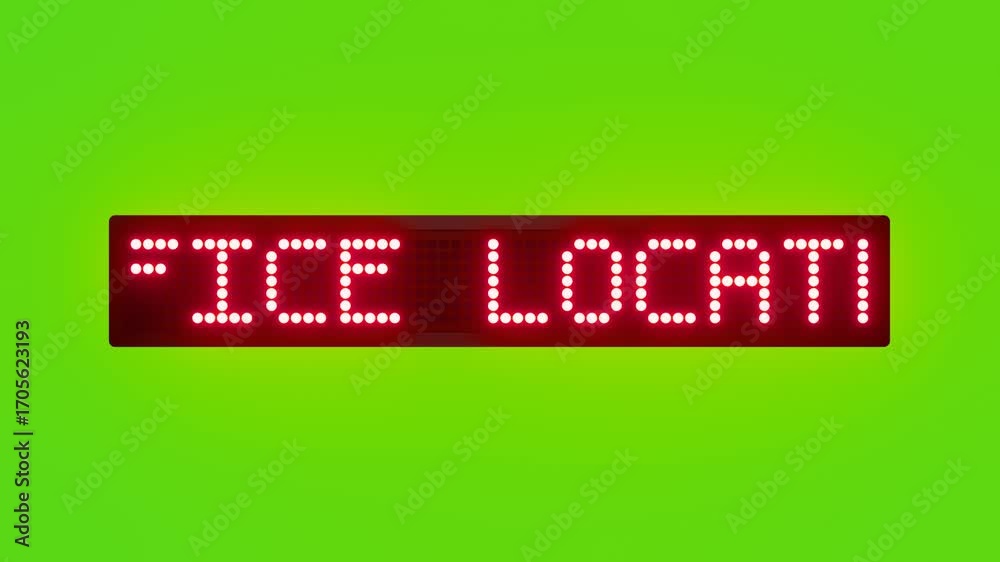 PAYROLL OFFICE LOCATED ON FIRST FLOOR Scrolling Red Dot Matrix LED Text ...