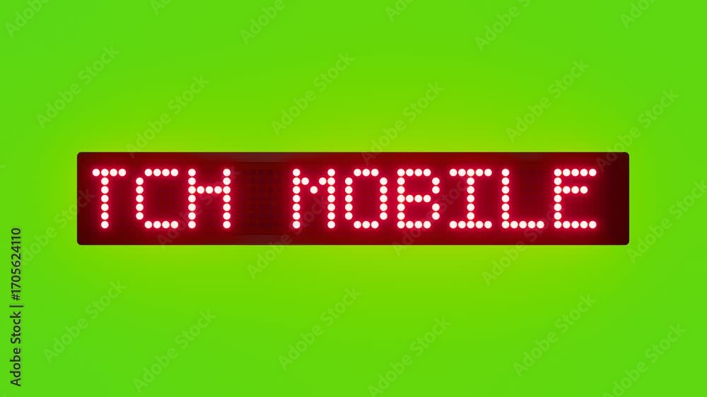 PLEASE SWITCH MOBILE PHONES TO AIRPLANE MODE Scrolling Red Dot Matrix ...