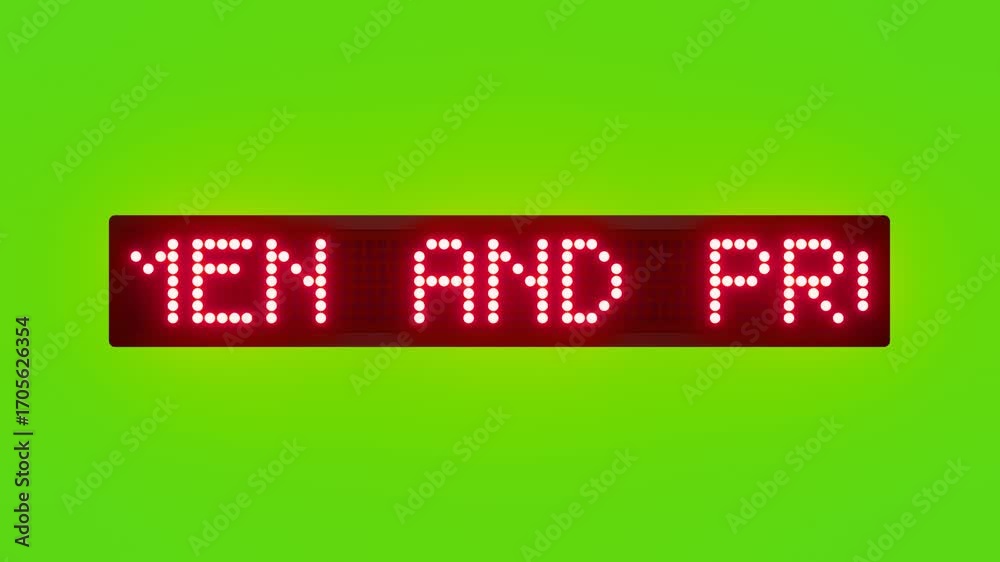 RESPECT WOMEN AND PROMOTE EQUALITY Scrolling Red Dot Matrix LED Text ...