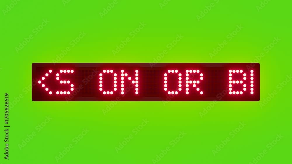 RETURN BOOKS ON OR BEFORE THE DUE DATE Scrolling Red Dot Matrix LED ...