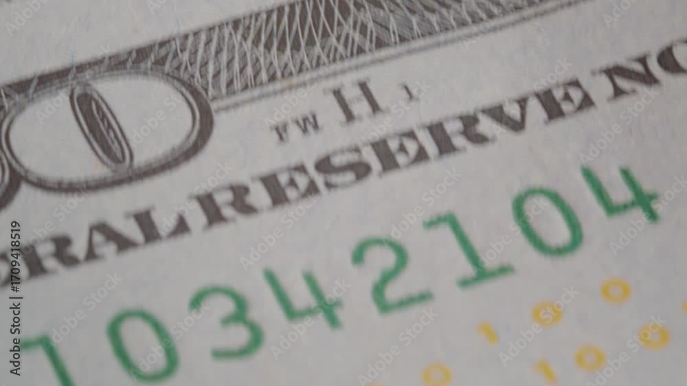 Close examination reveals the intricate details and signatures on a ...