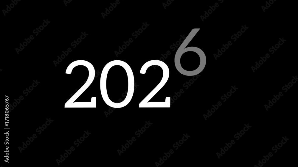 Year changing from 2025 to 2026. Loading 2025 to 2026 progress bar ...