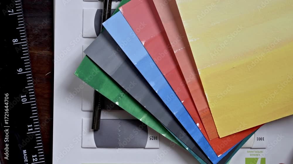 Fashion Color Palette Display – Assorted Fabric Swatches and Textile ...