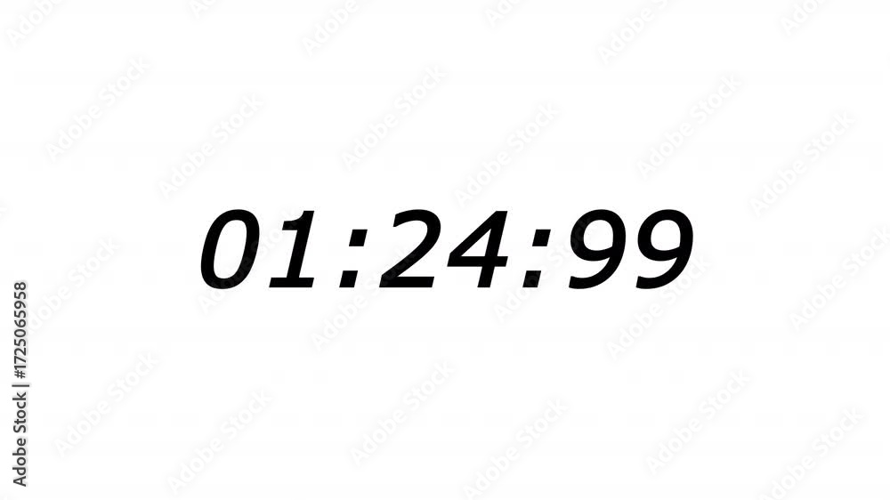 1 Minute 30 Seconds Timer Animation | Digital 90s Countdown Clock in 4K ...