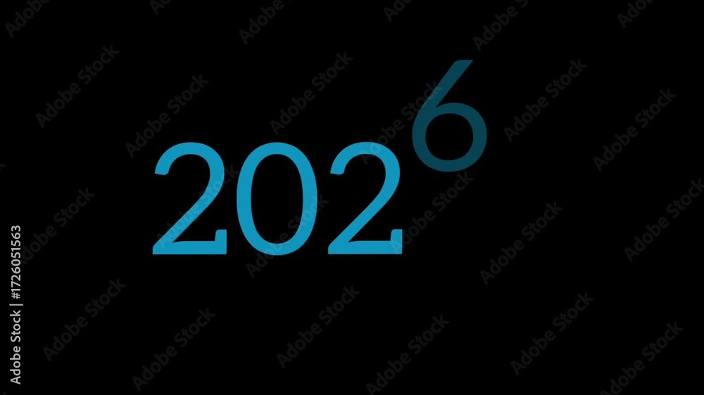 Vidéo Stock Year changing from 2025 to 2026. Loading 2025 to 2026 ...