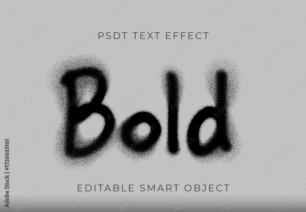 Black Spray Paint Text Effect Stencil Urban Font Stock Template | Adobe ...