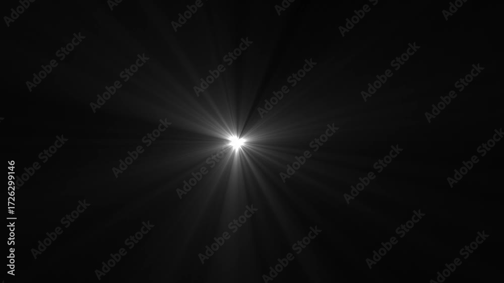 Vidéo Stock Lens Flare - 4K Resolution. white gray light ray 4k loop ...