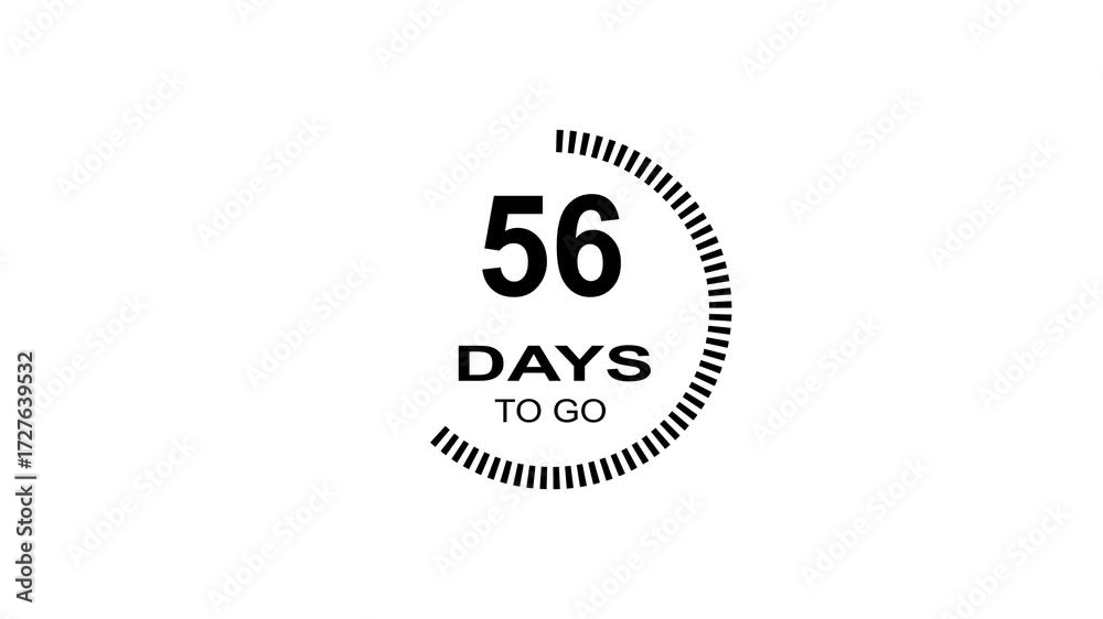 90 days to go, 90 days count animation, motion graphics running numbers ...
