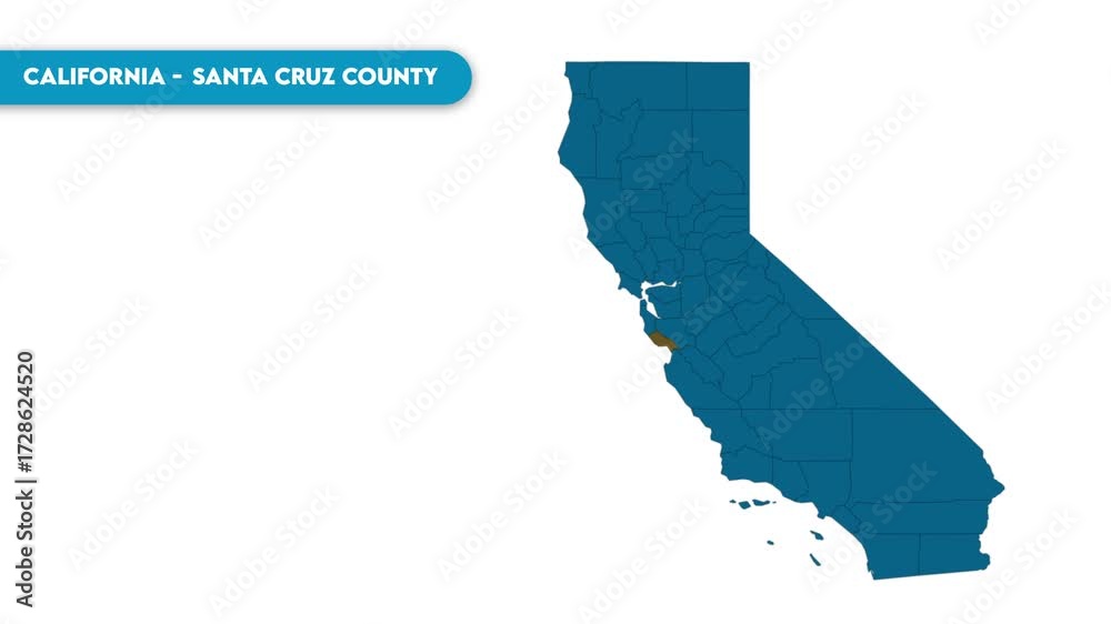 Santa Cruz County Map Video, California map, Political Map of ...