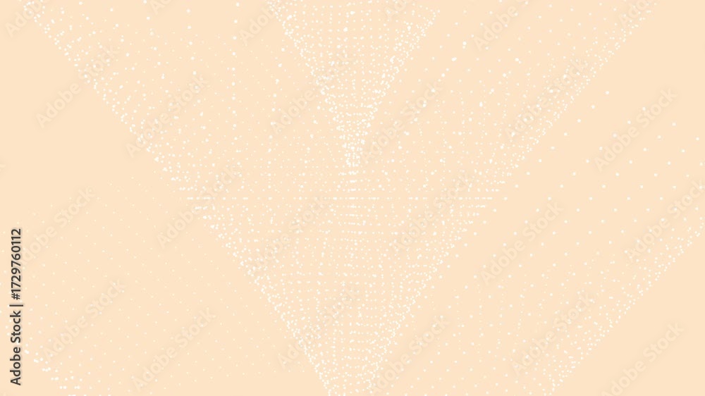 Minimalist animation depicting a funnel-like structure formed by ...