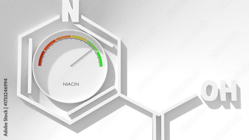 Structural chemical formula of niacin. Nicotinic acid or vitamin b3 and ...