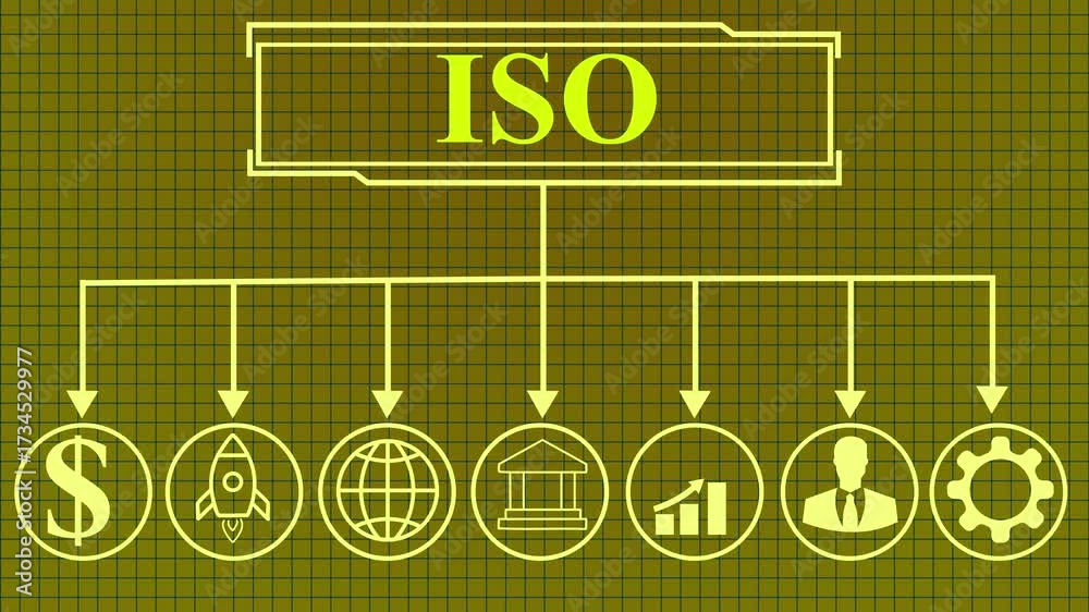 ISO Standard certification standardization quality control concept on ...