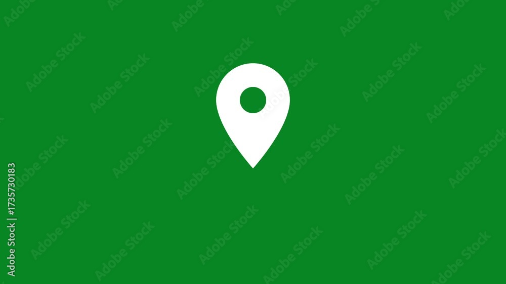 Video Stock location icon with radio wave animation. Navigation ...