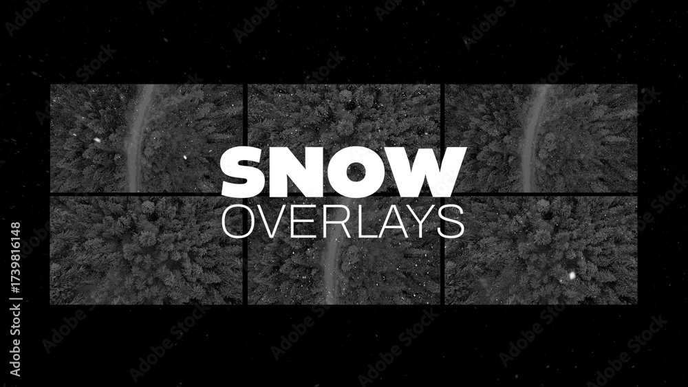 Loopable Snow Overlays Stock Template | Adobe Stock