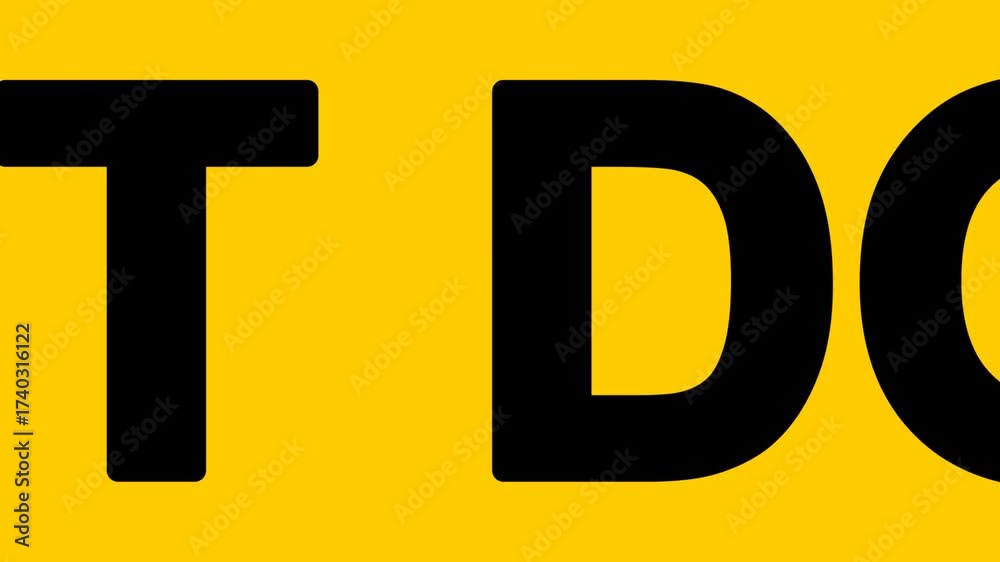 Emergency Warning Animation Repeating Shut Down Error Text Critical 8160