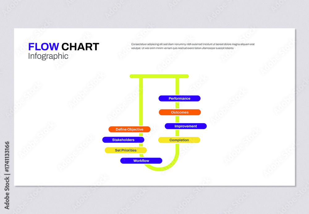 Business Process Flowchart Infographic Template for Corporate ...