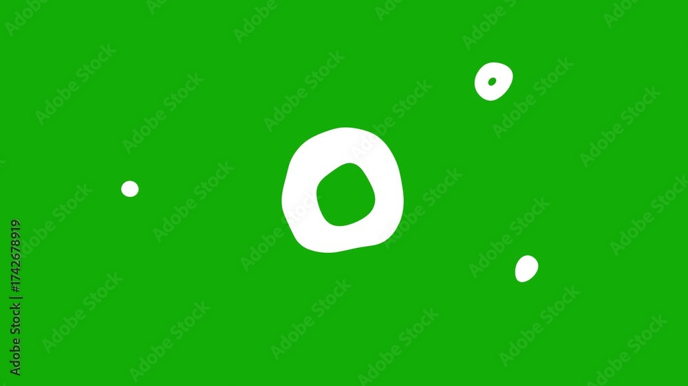 Vidéo Stock 2D animation with alpha channel of shockwave cartoon style ...