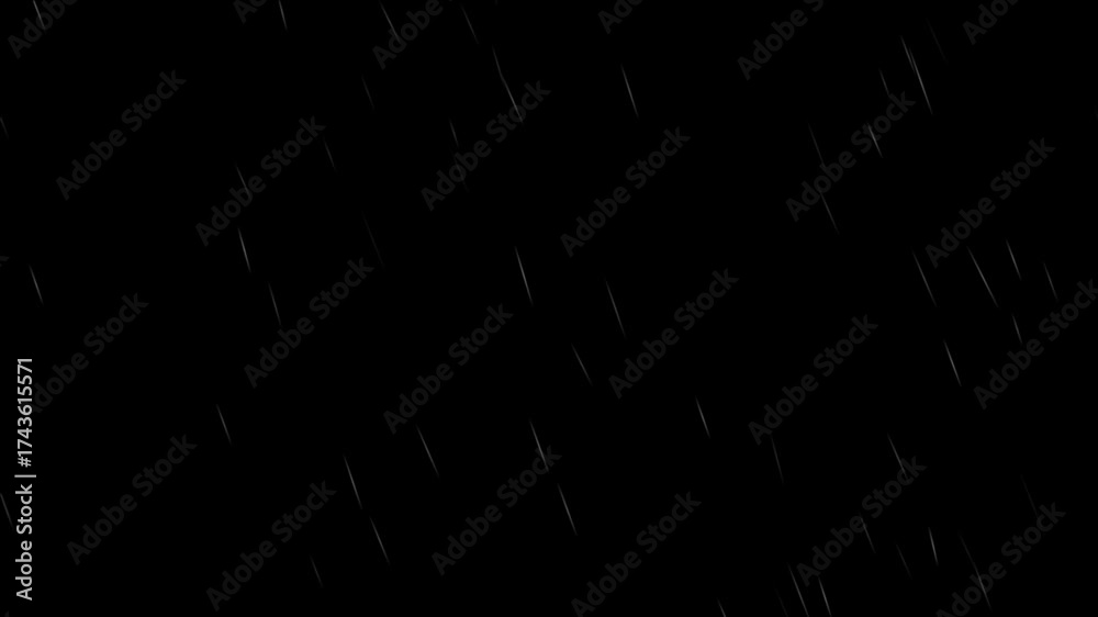 Heavy Rain Drops Animation Loop Alpha Channel Overlay | Weather Water Effect Transition Stock ...