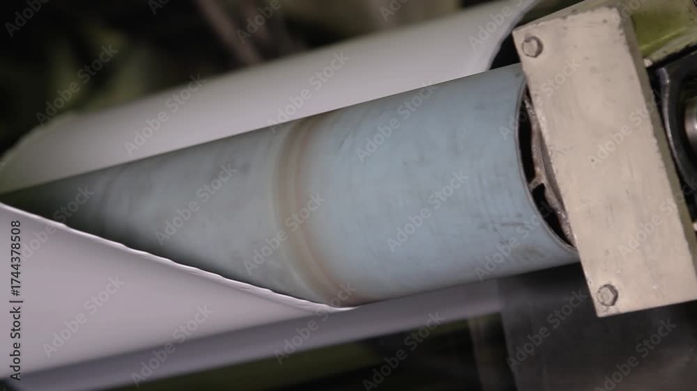 Plastic recycling facility producing polyethylene bag products. Close ...