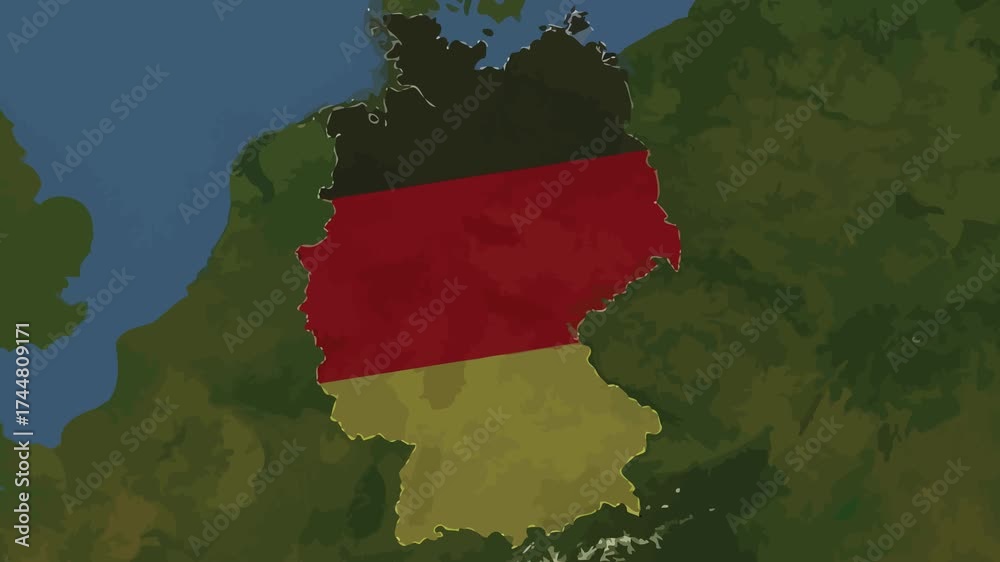 Germany Map: A detailed map showcasing the nation's geographical ...