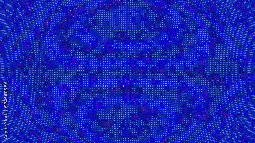 Animated pixel background with moving digital dot patterns, creating a ...