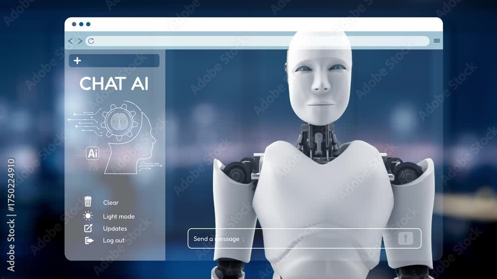 AI Virtual Assistant Artificial Intelligence Chatbot Controlled by ...