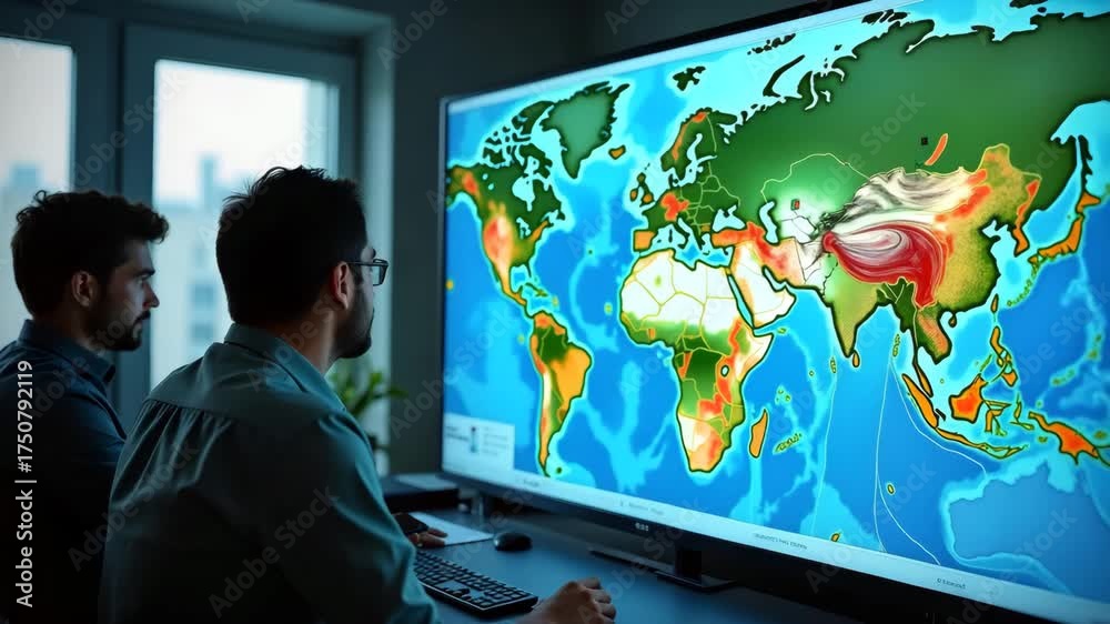 Disaster response teams mapping high tide disaster scenarios using GIS ...