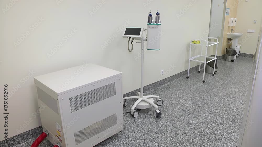 Computed axial tomography (CAT). CT scanner. Medical examination using ...