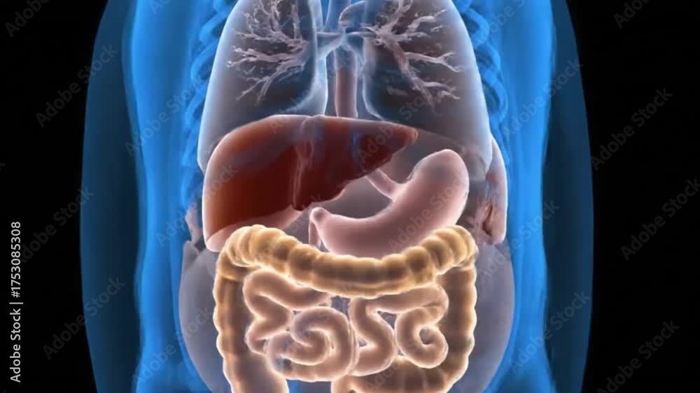 Pig Anatomy Visualization Digestive System Internal Organs Veterinary ...