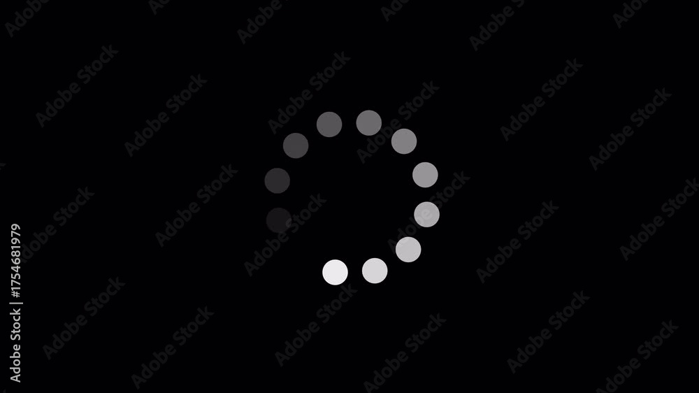 Spinning dots animation. Loading wheel animation - Animated spinning ...